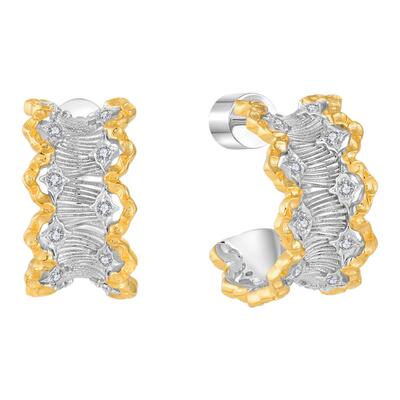 VEKE「织绫」925银针轻奢耳环小众时尚耳饰耳钉SE19570A