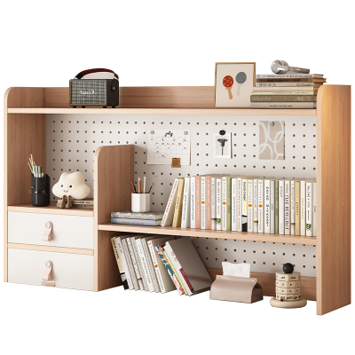 段氏全实木桌面立式抽屉书柜