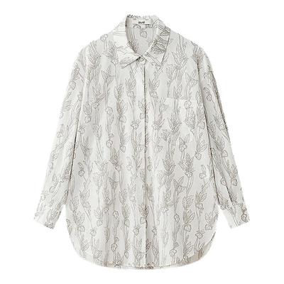 【长绒棉】Laurel劳芮新款棉盐缩印花月桂衫LWL362C06500