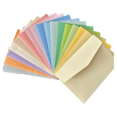 可定制纯色彩色简约信封