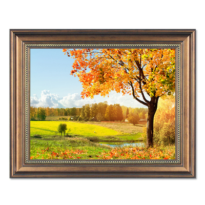 餐厅装饰画秋天树木森林自然