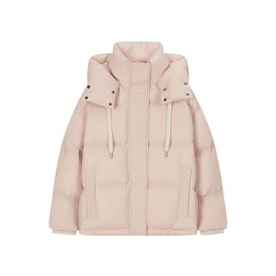 SLY冬季新品短款连帽软糯面包保暖羽绒服外套038HAU30-0331