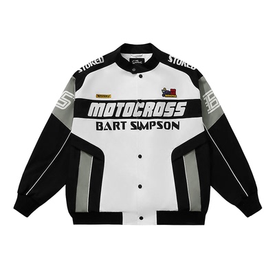 【卓沅同款】辛普森一家美式无性别穿搭校园风运动早秋夹克外套