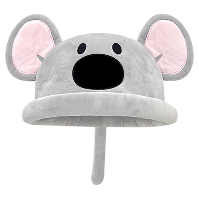 树袋熊套头帽女秋冬显脸小包头帽