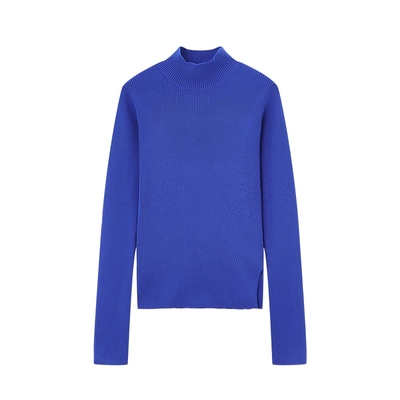 修身针织SLY套头半高圆领