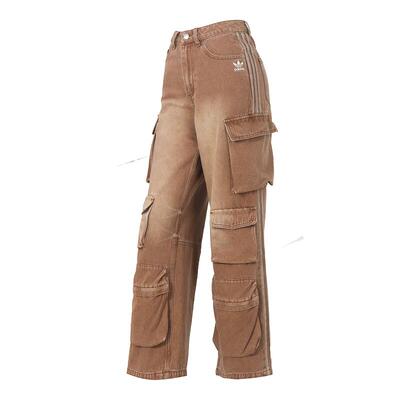 Adidas阿迪达斯女裤2025冬季新款IH DENIM CARGO运动裤KC5871