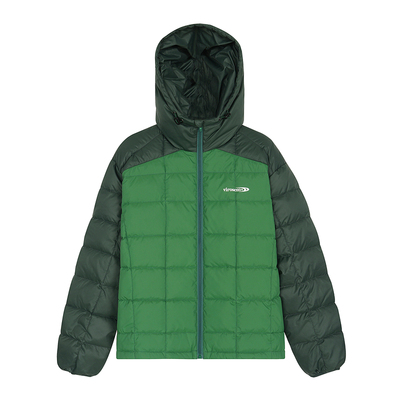 拼接90白鸭绒排骨羽绒服