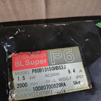 议价P60B13150HBS2J三洋伺服马达90V煞车抱闸功能包好测试好，议