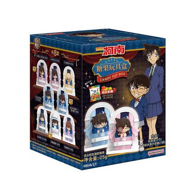 Amos阿麦斯4D积木水果果汁软糖名侦探柯南糖玩手办玩具盒玩偶