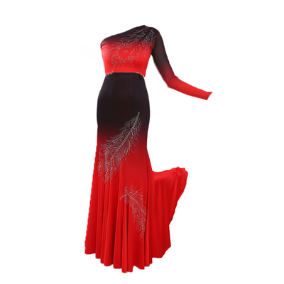 修身显瘦包臀鱼尾裙傣族舞蹈服