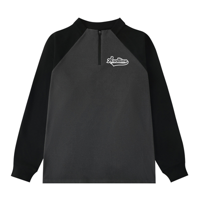 正品ANDTIME德绒半拉链长袖