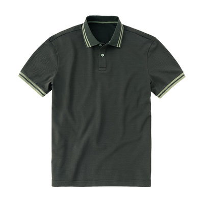 MrBu布先生一片式扁机领Polo衫