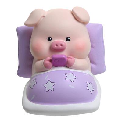 车内饰品摆件可爱小猪柴犬中控台