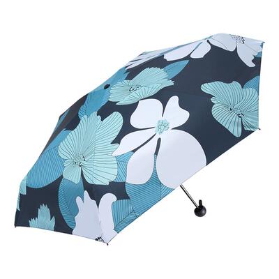 天堂伞正品黑胶五折伞防晒遮阳伞防紫外线太阳伞晴雨两用折叠雨伞