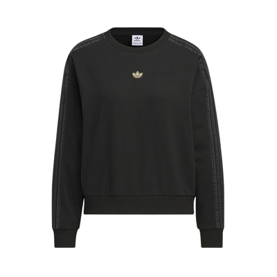 阿迪达斯春新款女街头漫游系列运动圆领卫衣舒适套头衫KB1924