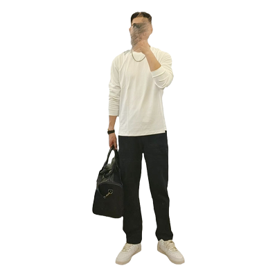 hansca秋季套装长袖T恤男生穿搭