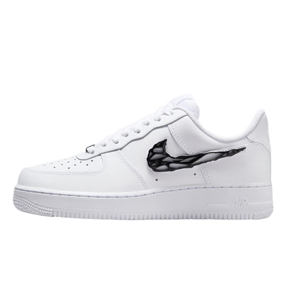 Nike耐克女板鞋AIR FORCE 1镂空金属钩空军一号运动鞋IF1686-101