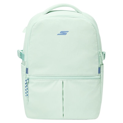 Skechers斯凯奇男女同款简约双肩包大容量书包通勤背包时尚电脑包