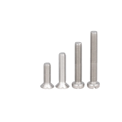 一字圆柱头螺丝蓬发304开槽沉头