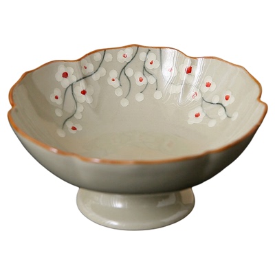 手绘茶杯陶瓷釉下彩草木灰