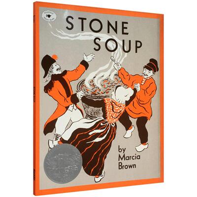 【送音频】英文原版Stone Soup石头汤100百本需读凯迪克银奖汪培珽第二阶段书单推荐绘本 儿童启蒙早教图画书亲子趣味英语读物