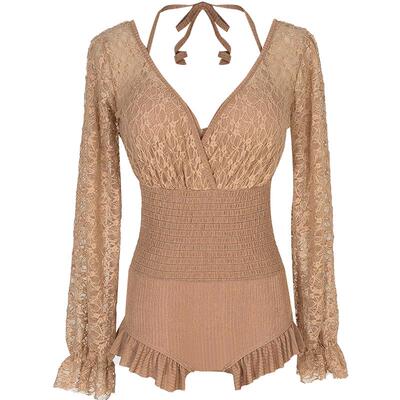 OMOM2022新品露背连体泳衣女