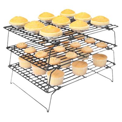 学厨蛋糕冷却架倒扣戚风曲奇月饼干面包晾架凉网可折叠烘焙工具