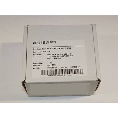 Rishabh LD DDM 48x96 VDCF Digital panel P2547310RIS NEW