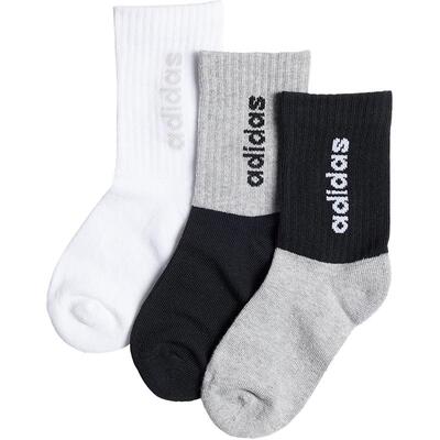 Adidas/阿迪达斯正品新款儿童针织透气运动袜三双装IS0102