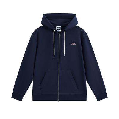 Kappa卡帕男装2025秋季新款时尚百搭纯棉针织连帽外套K0F52MK21