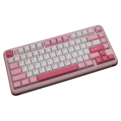 隆视键盘膜适用于瓦尔基里VK MAG 75 Lite粉键盘保护膜台式机电脑按键防尘罩凹凸垫套键位全覆盖配件