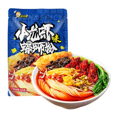 好欢螺小龙虾味螺蛳粉爆爽麻辣