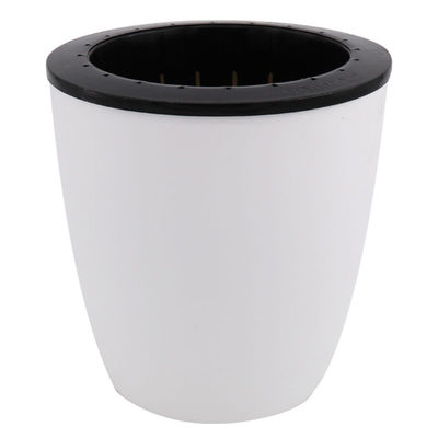 懒人水培土培绿萝白色自动花盆