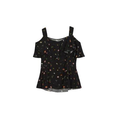 谜底修身上衣小清新露肩