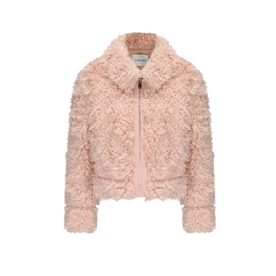 IF BY LAND设计师品牌LOOKNOW冬季千金老钱仿羊羔毛短外套