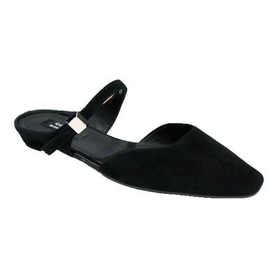 康莉低跟羊皮穆勒鞋包头半拖鞋