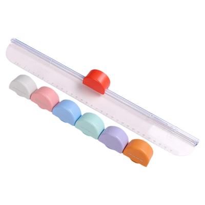 可得优多功能裁纸刀七合一裁刀文件切纸直线曲线任意彩虹刀九合一组合切刀手帐工具装饰线切手工折纸13203