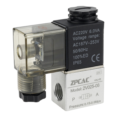 2V025-08一进一出气动电磁阀