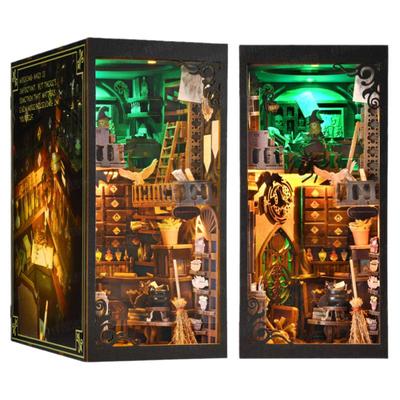 魔法药剂师diy小屋手工木质书立3d立体拼装模型创意生日礼物原创