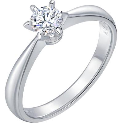 promessa铂金钻戒周生生