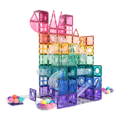 CONNETIX磁力片轨道小球管道彩窗方儿童益智玩具积木礼物生日澳洲