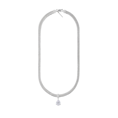 COUGHINVAIN拼色扁形锁骨链