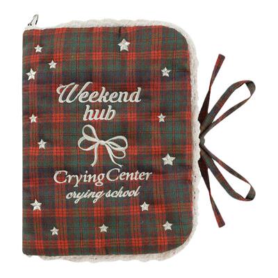 CryingCenter x WeekendHub 联名系列学院风格纹手账本书衣卡册