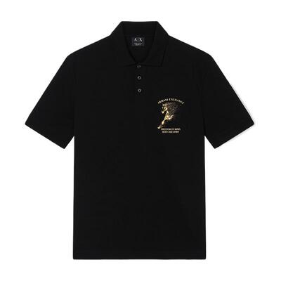 AX/阿玛尼男士三粒扣Polo衫