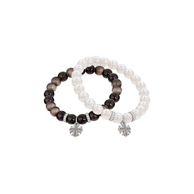 ASAPROCKY金耀珍白十字手链嘻哈