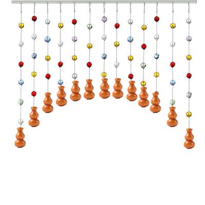 隔断帘客餐厅拂晓水晶珠帘免打孔