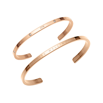 DW情侣手镯玫瑰金色星辰手环