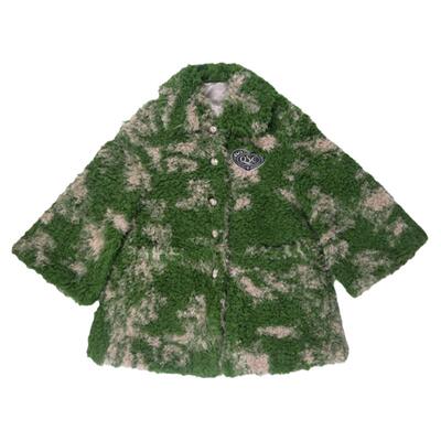 定制面料扎染山羊绒仿皮草宽松