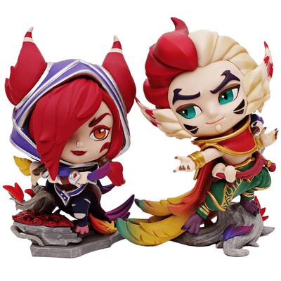 英雄联盟lol洛与霞情侣手办