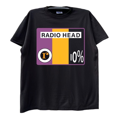 Radiohead摇滚乐队美式复古波普艺术高级感潮流情侣纯棉短袖T恤